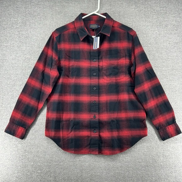 Pendleton | Shirts | Pendleton Flannel Shirt Men Size Small Buffalo Red ...